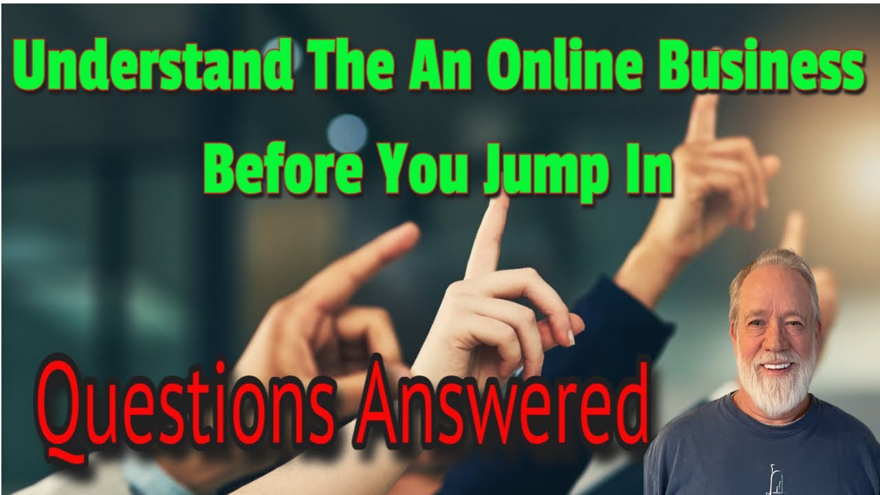 Most Common Questions Answered Regarding An Online Business - YouTube