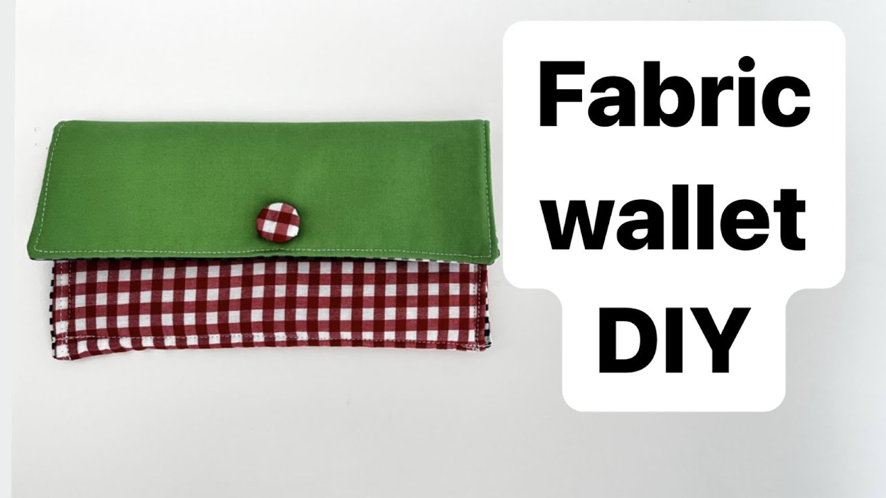 #1 Tutorial Fabric wallet DIY How to make this wallet? Tutorials - YouTube
