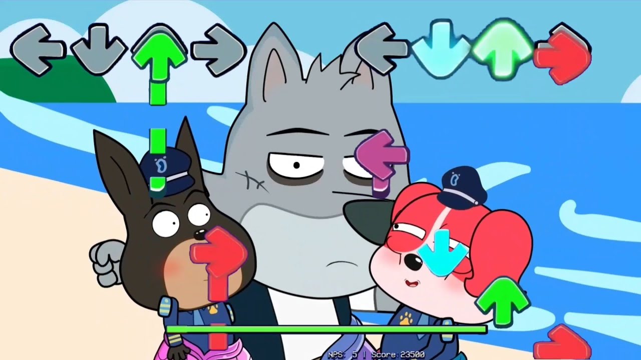 Sheriff Labrador Police Cartoon Part 13 | FNF x Sheriff Labrador ...