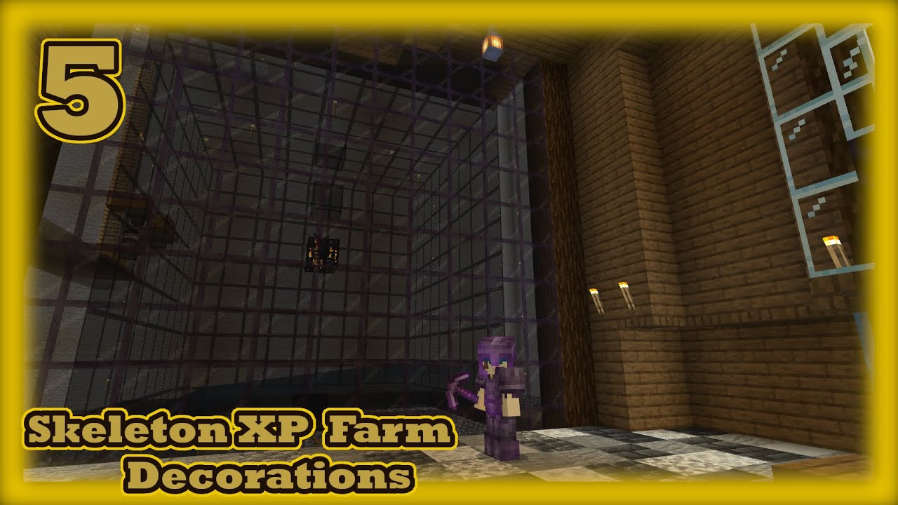 Skeleton XP Farm Decorations | 5 | Minecraft Bedrock Realm - YouTube