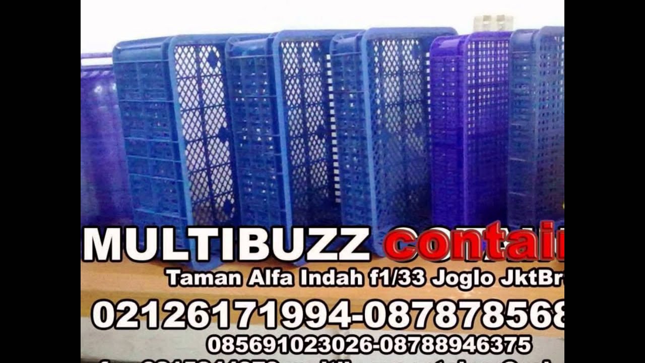 keranjang container plastik multibuzz container - YouTube
