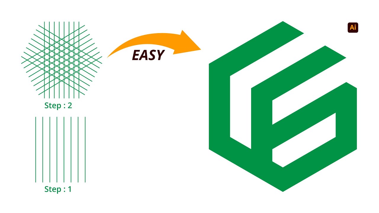 Stunning Grid Logo Design in Adobe Illustrator | Bangla Logo Design ...