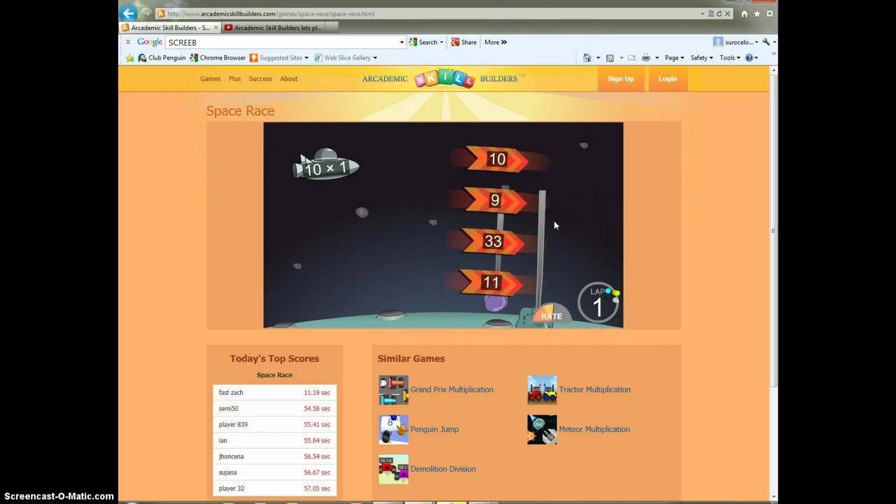 Arcademic Skill Builders lets play - 5 - Alien Math - YouTube