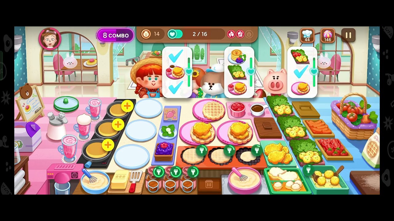 Real Pancake Bingo Stage 🧇 | #LINEGAME#熊大上菜 #LINECHEF #LINEシェフ - YouTube