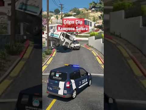 Çılgın Çöp Kamyonu Şoförü | #gta5 #shorts