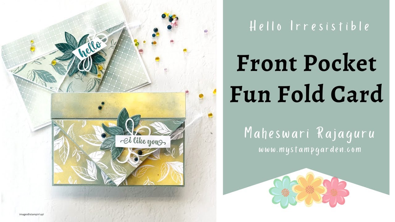 Fun Pocket Fold Card - Hello Irresistible Suite - YouTube