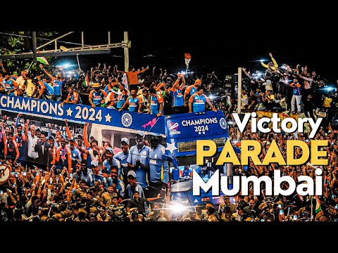 Team India's T20 WC victory parade in Mumbai | World champion team ...