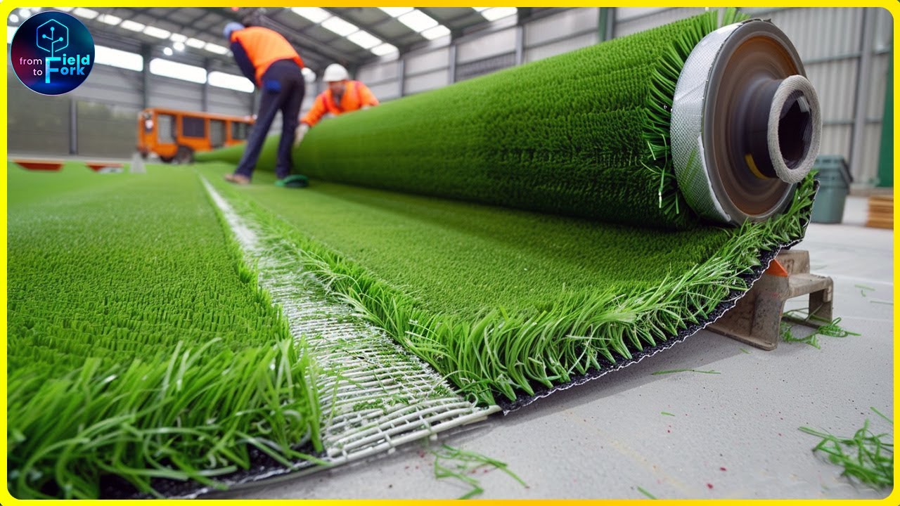 How Artificial Grass is Made: From Factory to Field! - YouTube