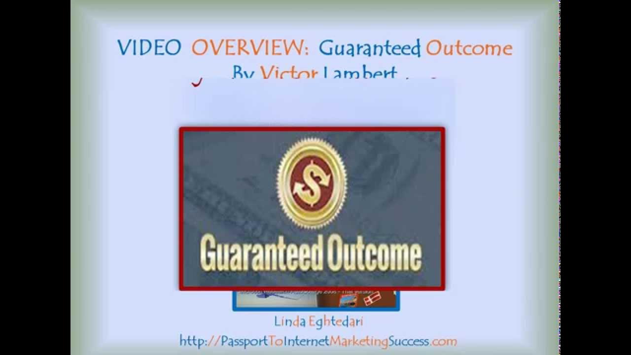 Guaranteed Outcome By Victor Lambert – RISKY? Overview/Binary Options-Tips to Avoid Risk - YouTube