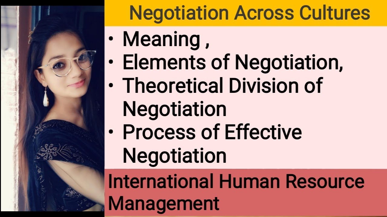 #14. Negotiation Across Cultures (IHRM) in Hindi & English - YouTube