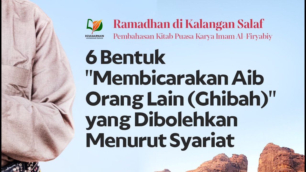 39.⁠ ⁠Enam Bentuk "Membicarakan Aib Orang Lain (Ghibah)" yang ...
