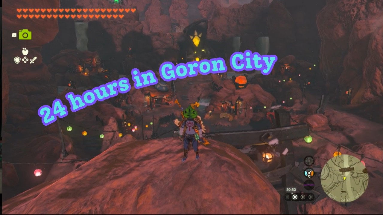 24 hours running around in Goron City| LOZ:TOTK| Gameplay Ambience ...