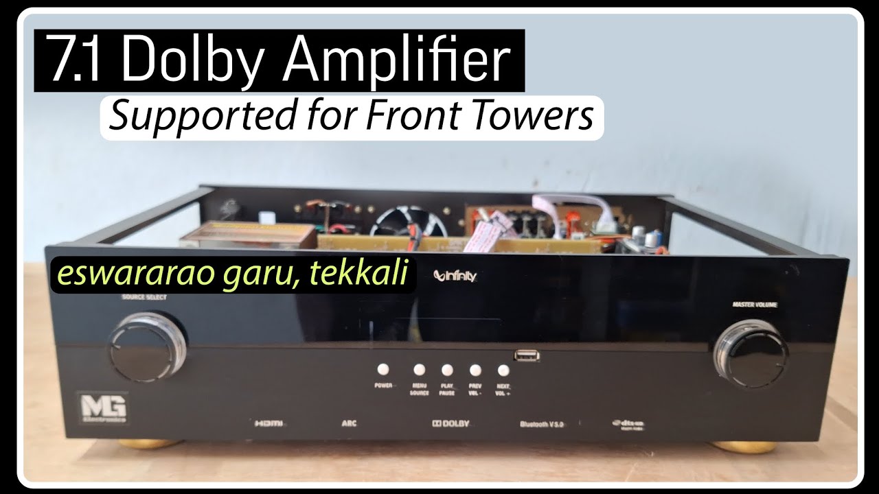 7.1 Dolby Amplifier | Support For Towers | Earc Optical Coaxial Digital ...