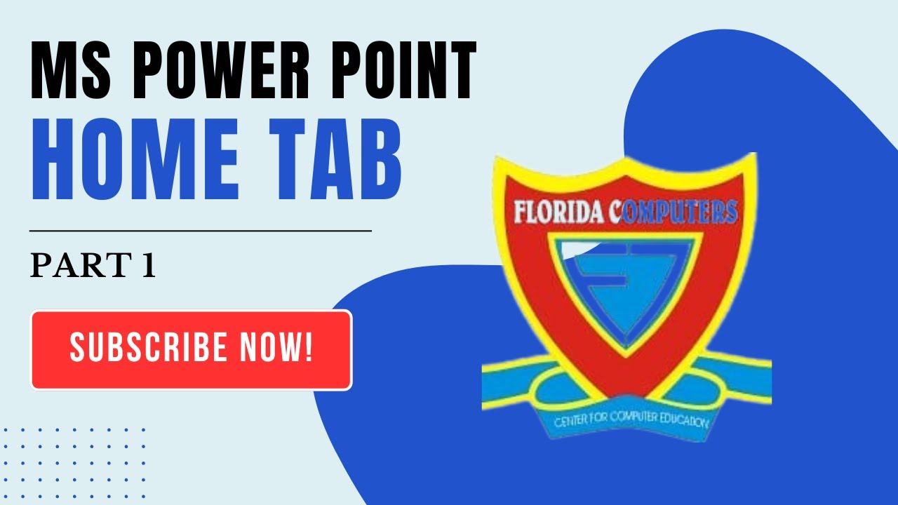 MS power point (Home tab) part 1 video - YouTube