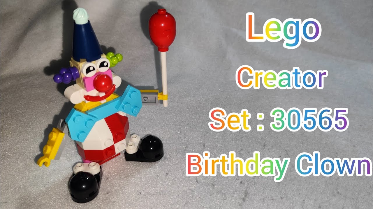 Lego Creator 30565 Birthday Clown ( Pic By Pic Build ) - YouTube