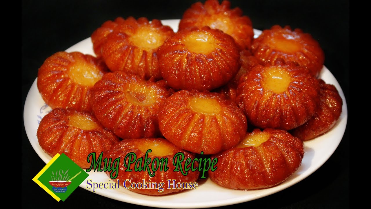 নরম তুলতুলে রসালো মুগপাকন পিঠা || Mug Pakon Pitha Recipe || Moong Dal ...