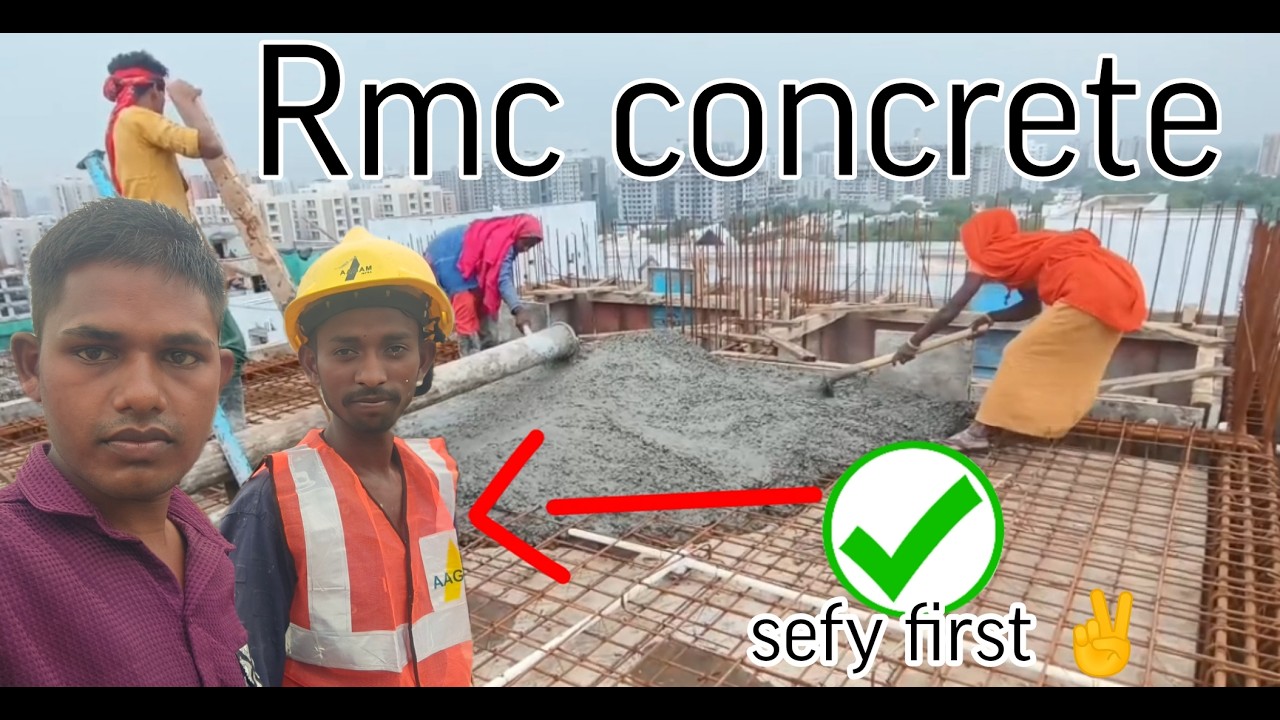 Termix work &redy mix concrete casting +masin mixer concrete casting ...