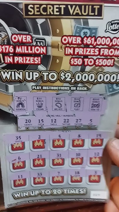 $10 Monopoly Secret Vault ticket $ 2,000,000 chance - YouTube