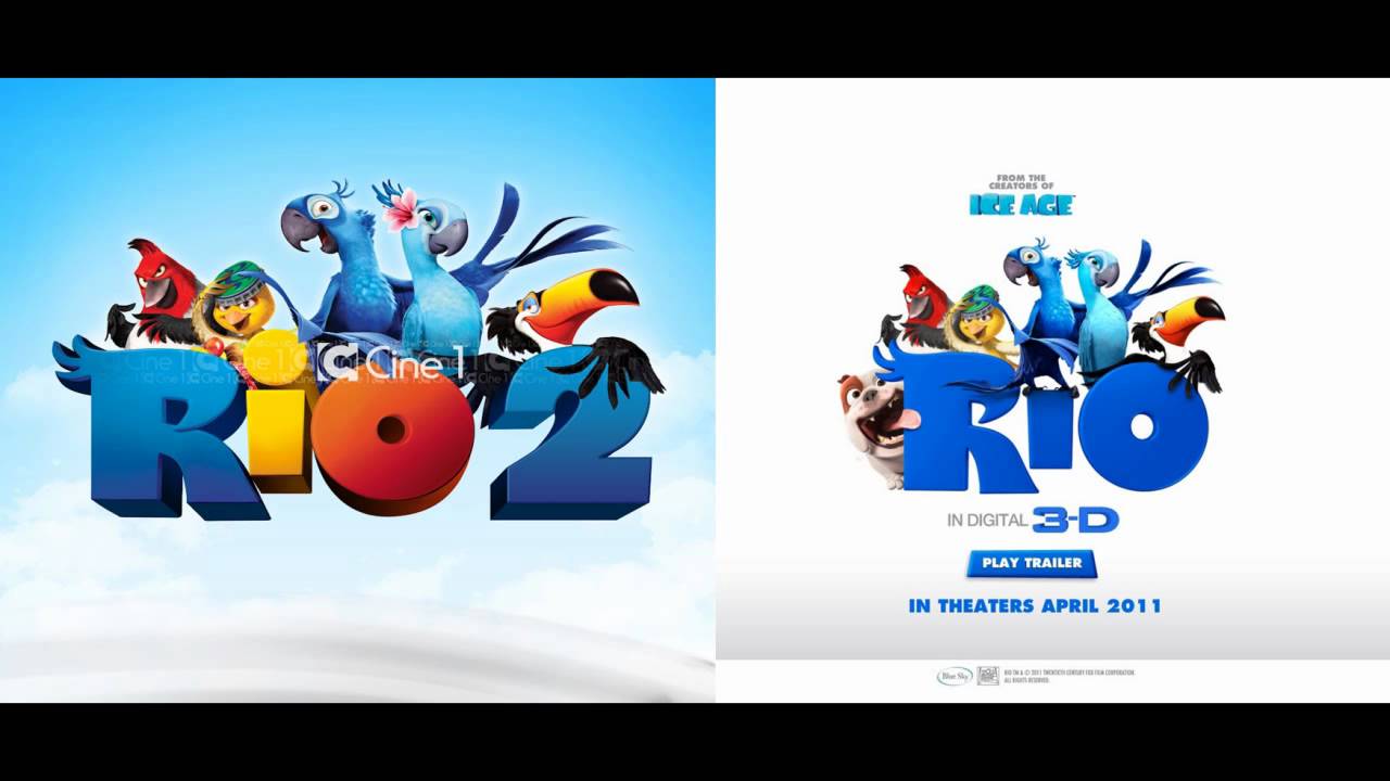 Rio 2 and Rio Poster Comparison - YouTube
