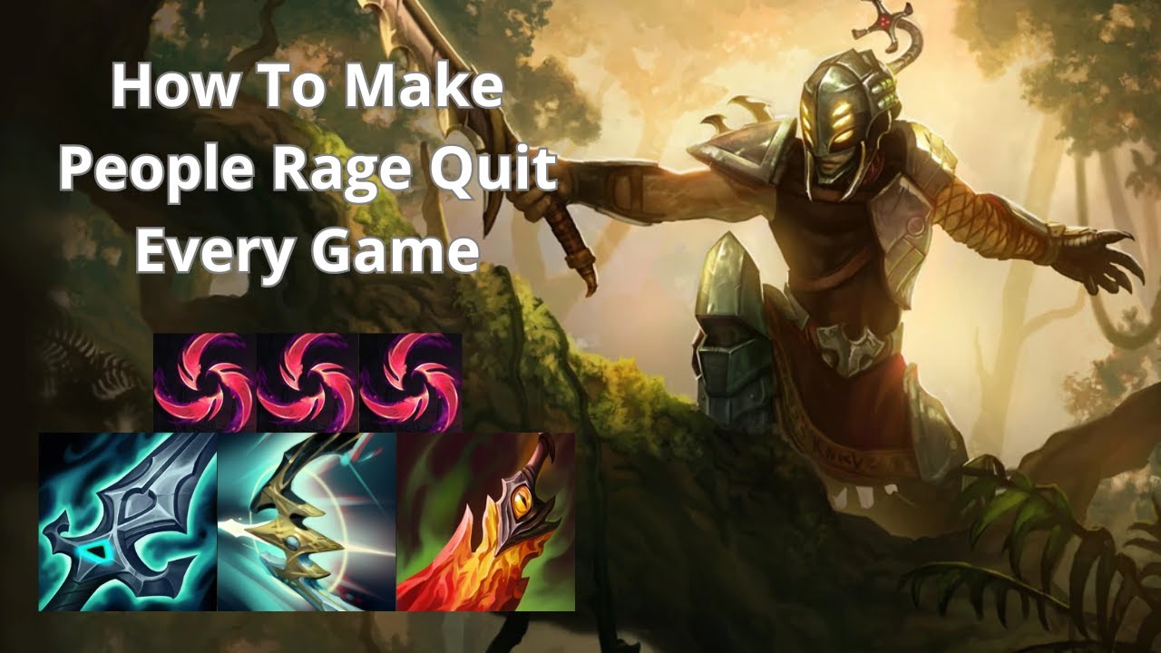 How To Make People Rage Quit Every Game - YouTube