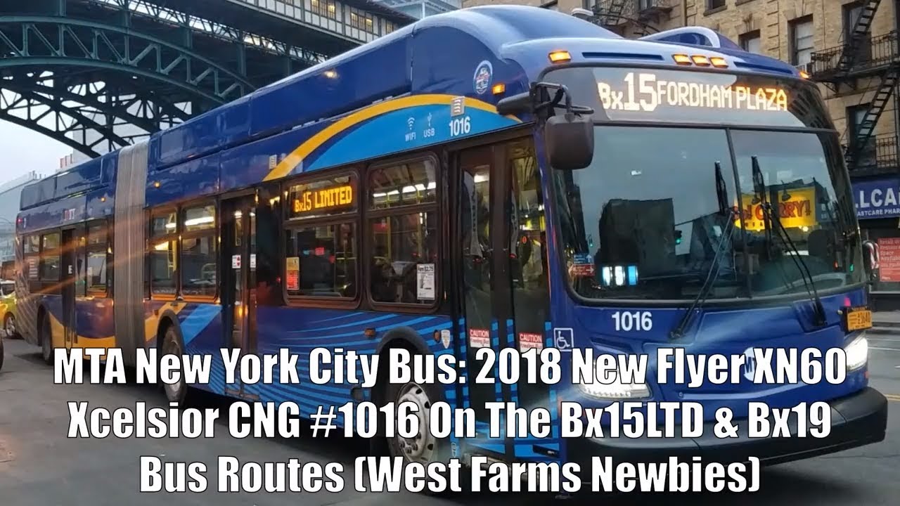 MTA NYCT Bus-The Newbies: 2018 New Flyer XN60 Xcelsior CNG #1016 On The ...