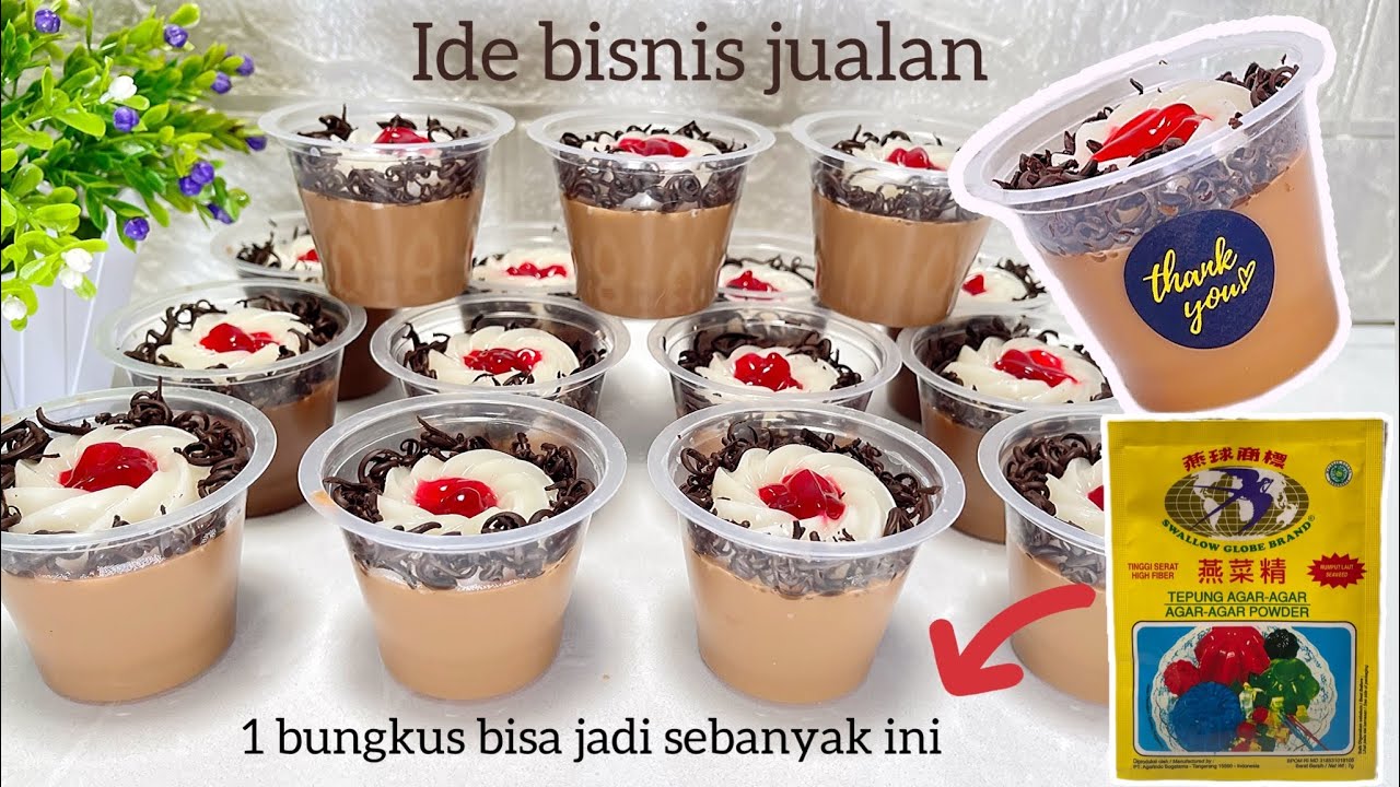 1 bungkus bisa jadi Puding sebanyak ini auto untung besar.. cara ...