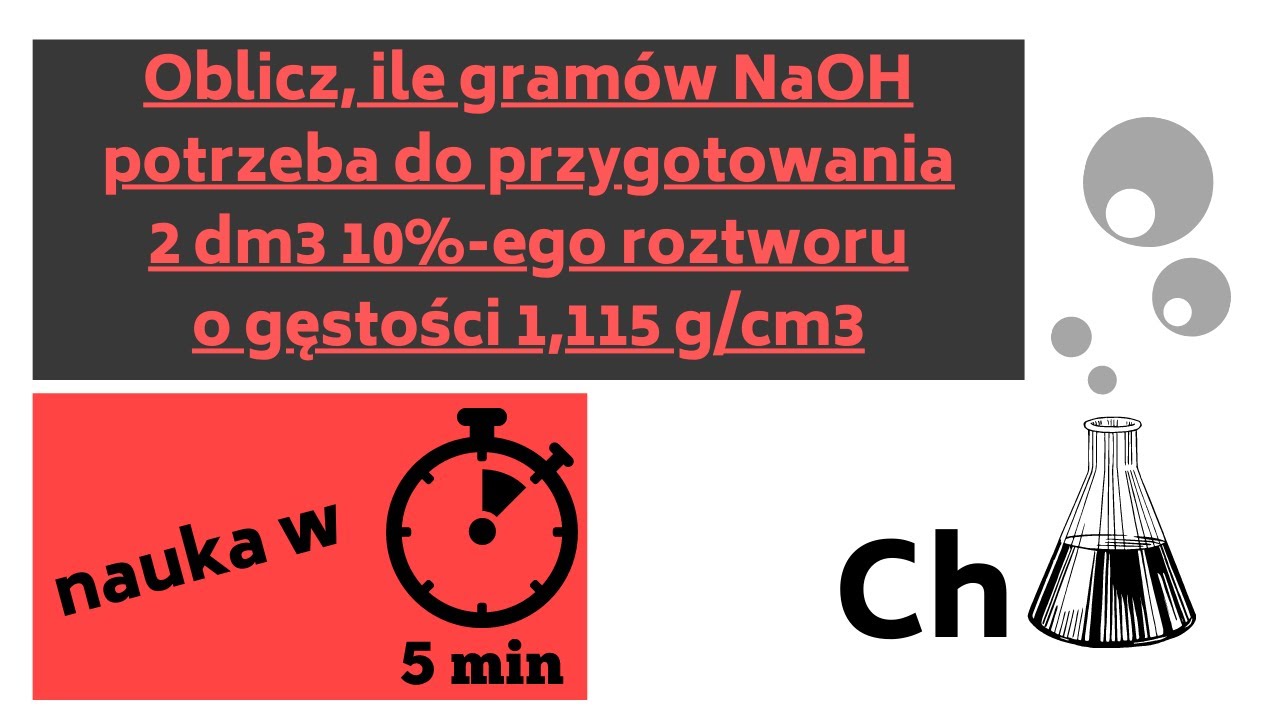 Oblicz Ile Gram w NaOH Potrzeba Do Przygotowania 2 Dm3 10 ego oblicz-ile-gram-w-naoh-potrzeba-do-przygotowania-2-dm3-10-ego