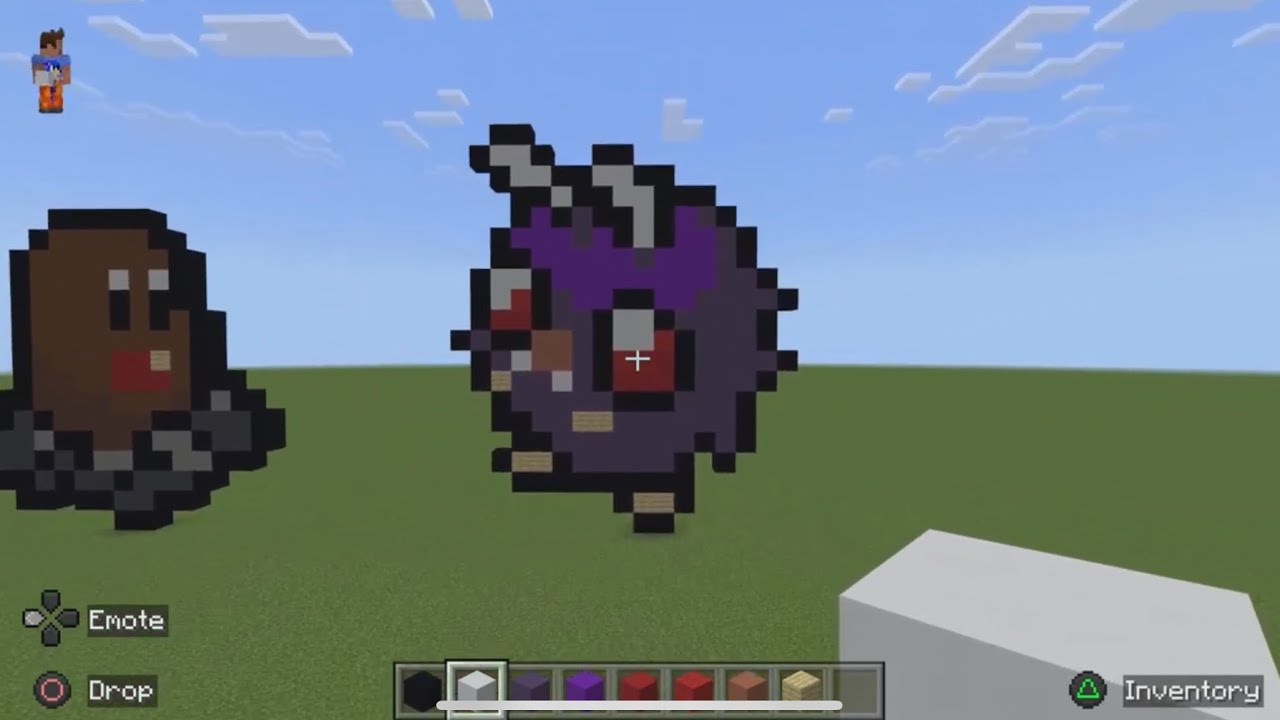 How to make Venonat Pixel art in under 5 minutes in Minecraft - YouTube