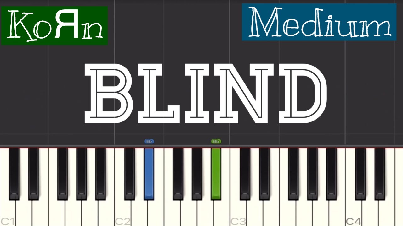 Korn - Blind Piano Tutorial | Medium - YouTube