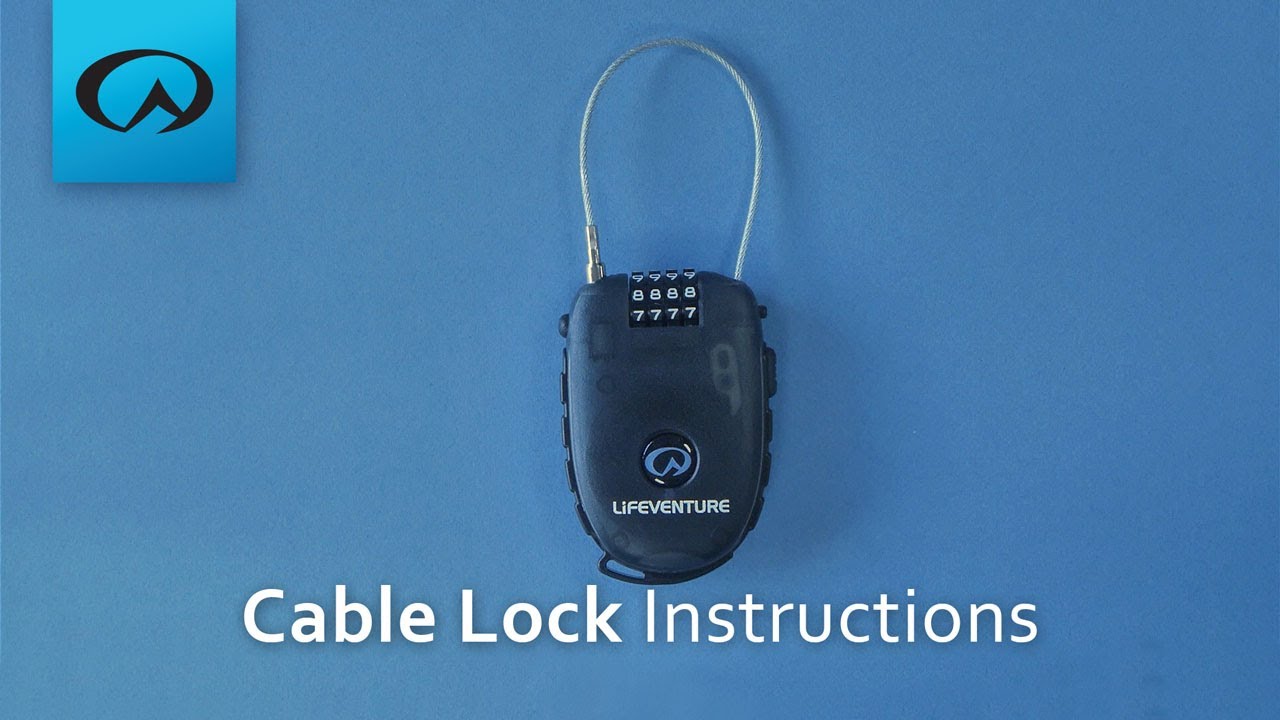 Lifeventure Cable Lock Instructions - YouTube