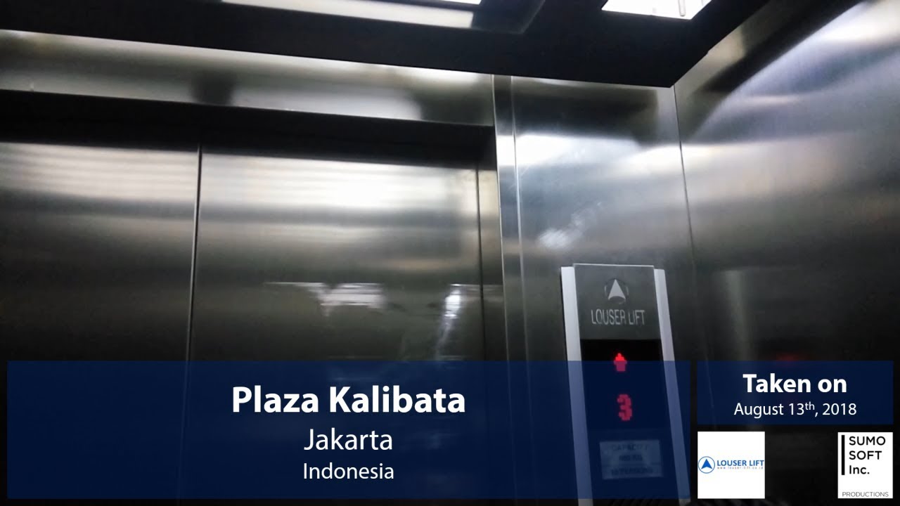 Louser Traction Lift/Elevator at Plaza Kalibata, Jakarta - YouTube