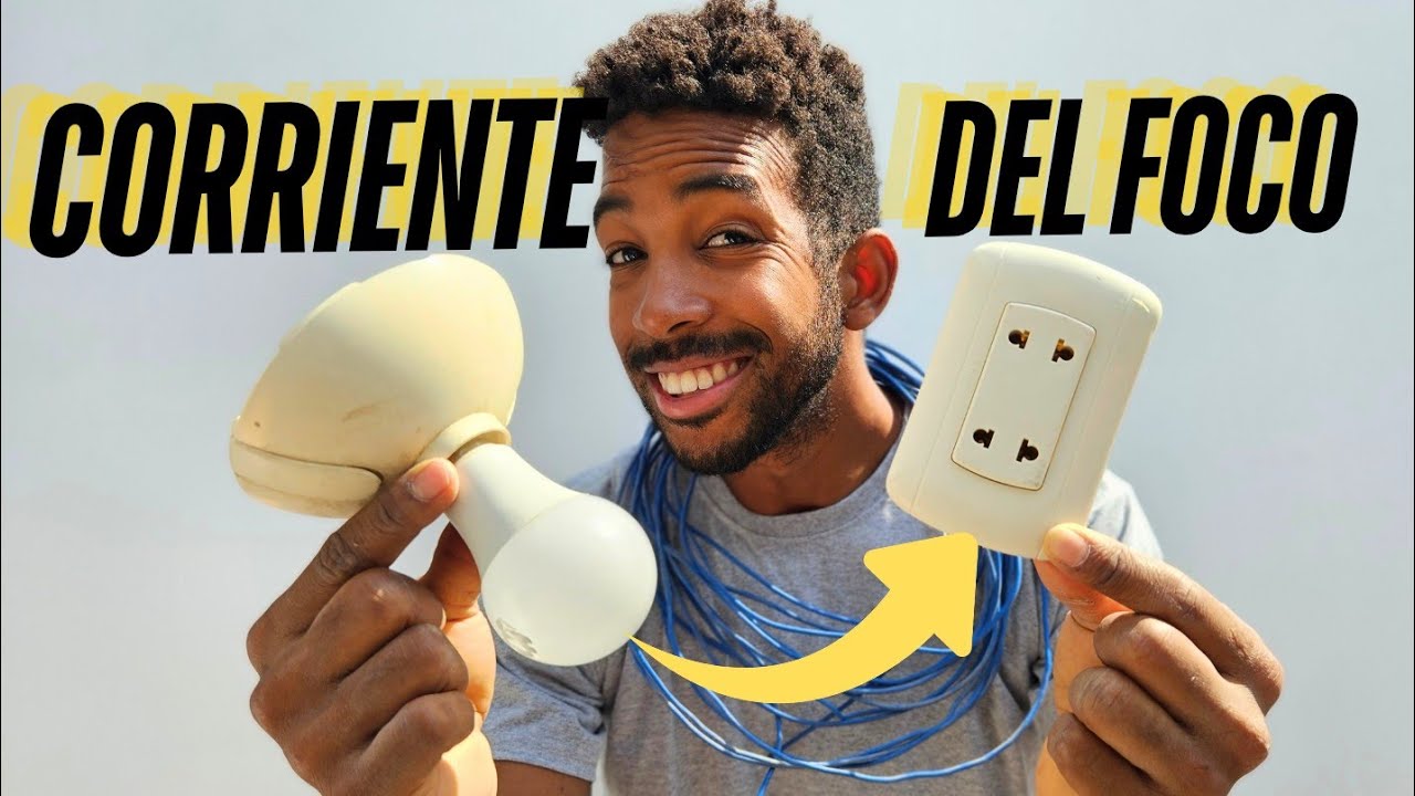 Sacar corriente de un foco de luz💡 - YouTube