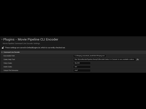 Using ffmpeg with Unreal Engine's Movie Render Queue - YouTube