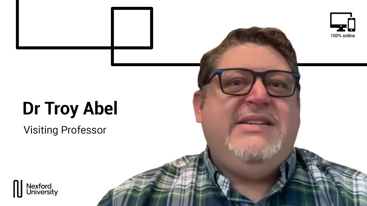 Troy Abel, visiting professor at Nexford University, talks about the ...