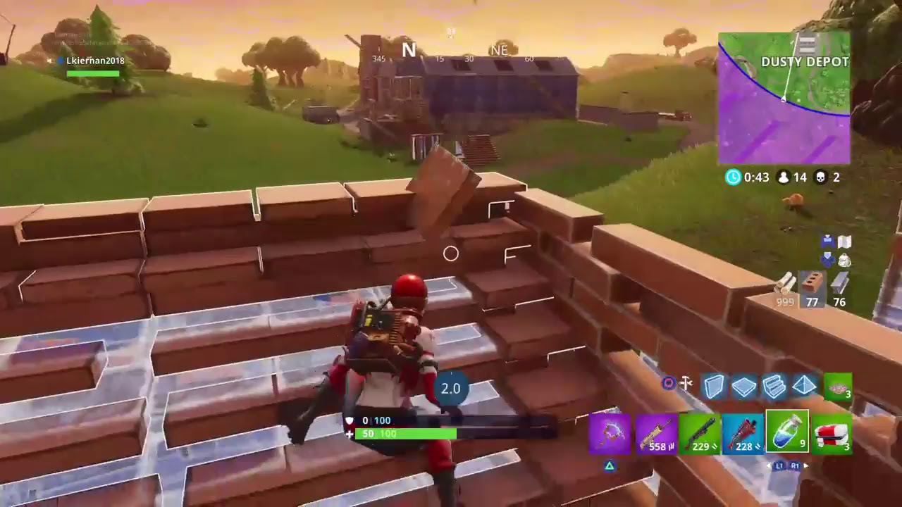 Playing fortnite battle royale - YouTube