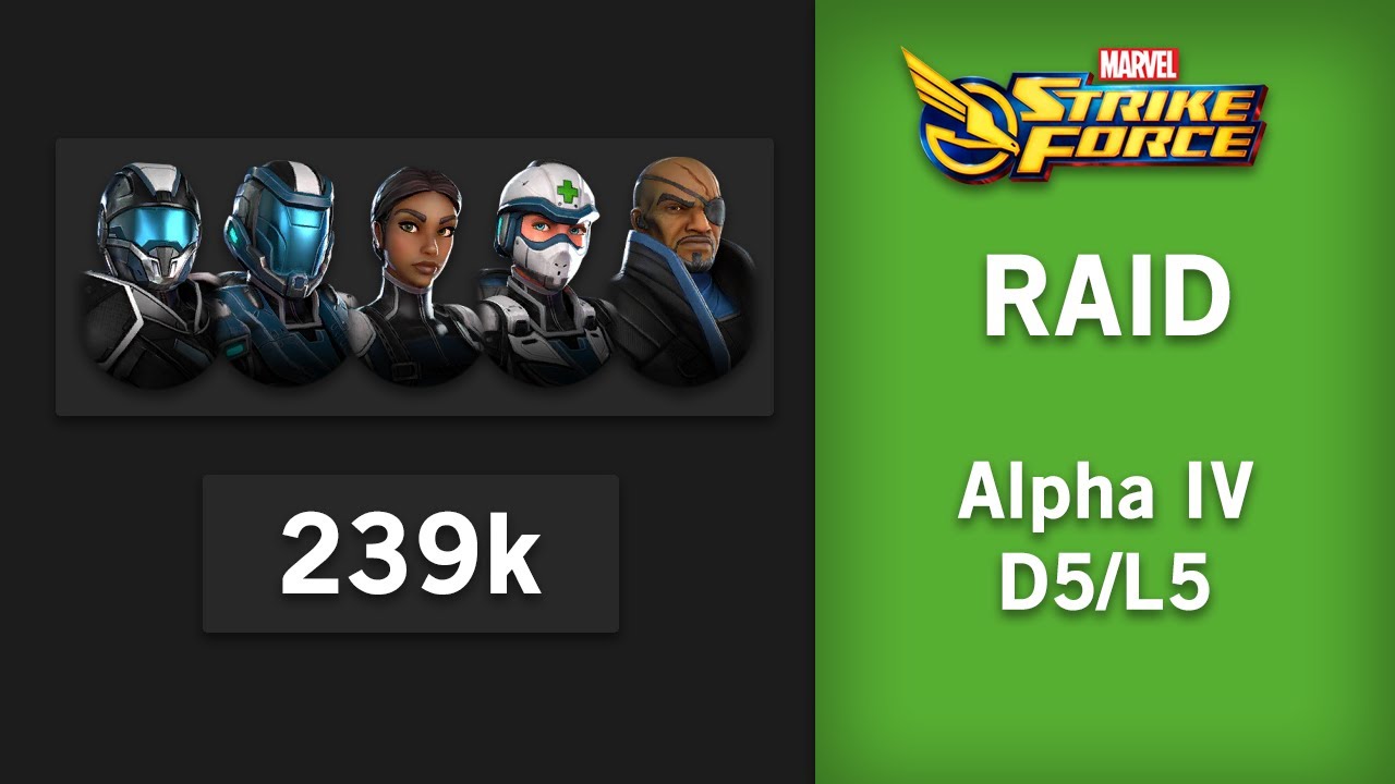 MSF Raid - Alpha IV - D5/L5 - Global w/ 239k Fury w/ Operative - YouTube