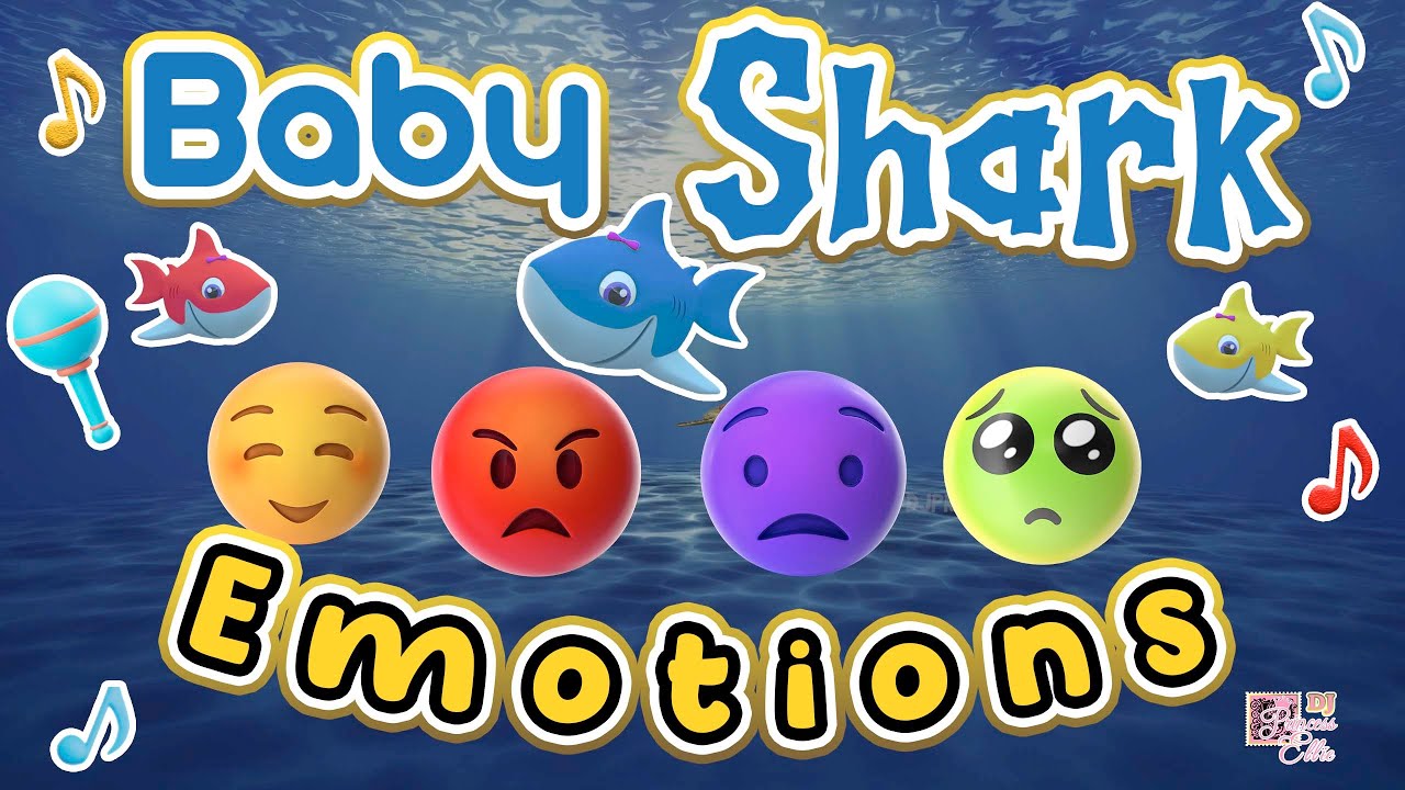 🟢 1hr Baby Shark Emotions 🦈 Nursery Rhymes for Kids | Cartoons for ...