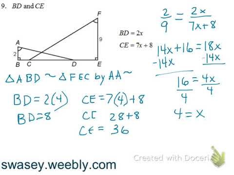 geometry unit 5 review part 2 - YouTube