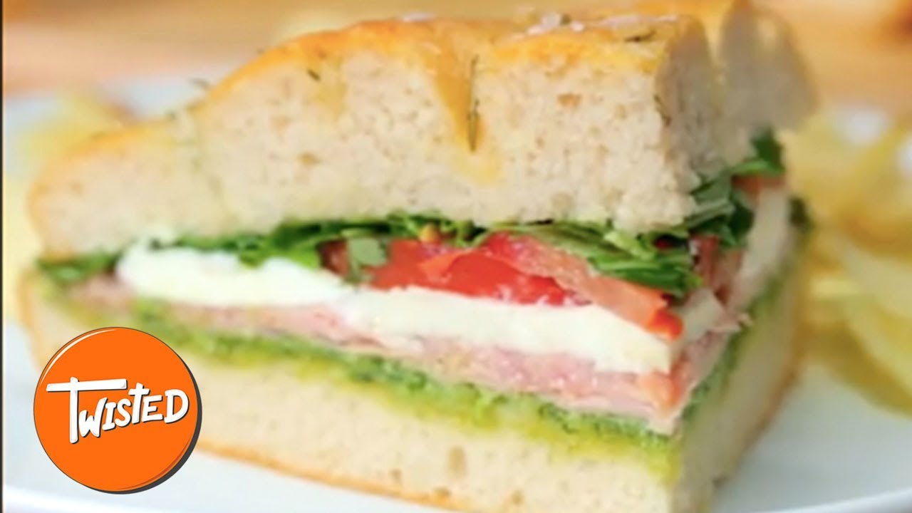 Giant Italian Deli Sandwich Recipe | Sandwich Ideas | Easy Lunch ...
