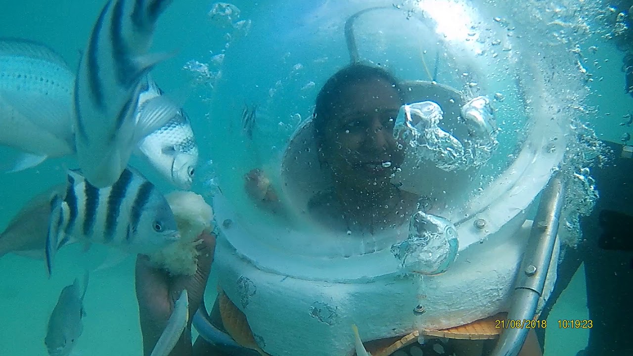 UNDERSEA WALK IN MAURITIUS WITH DAD JUNE 2018 - YouTube