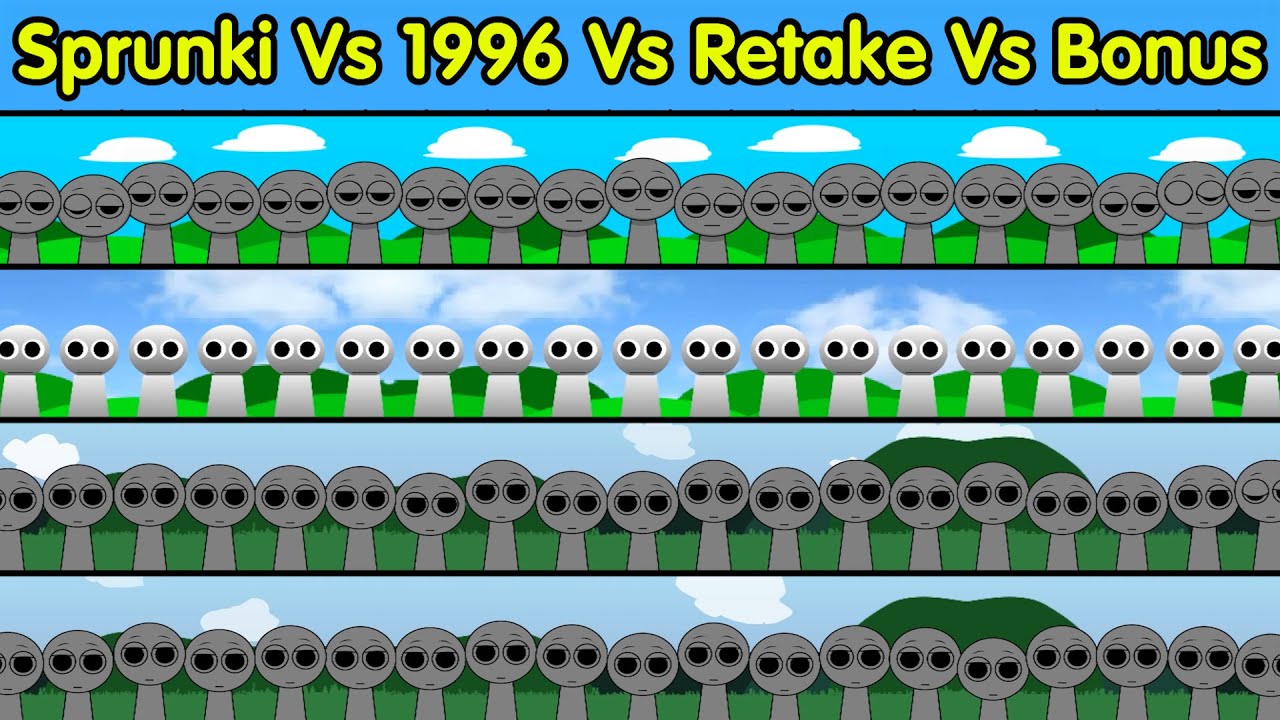 Incredibox Sprunki: Mix all Together Sprunki Vs Sprunki 1996 Vs Sprunki ...