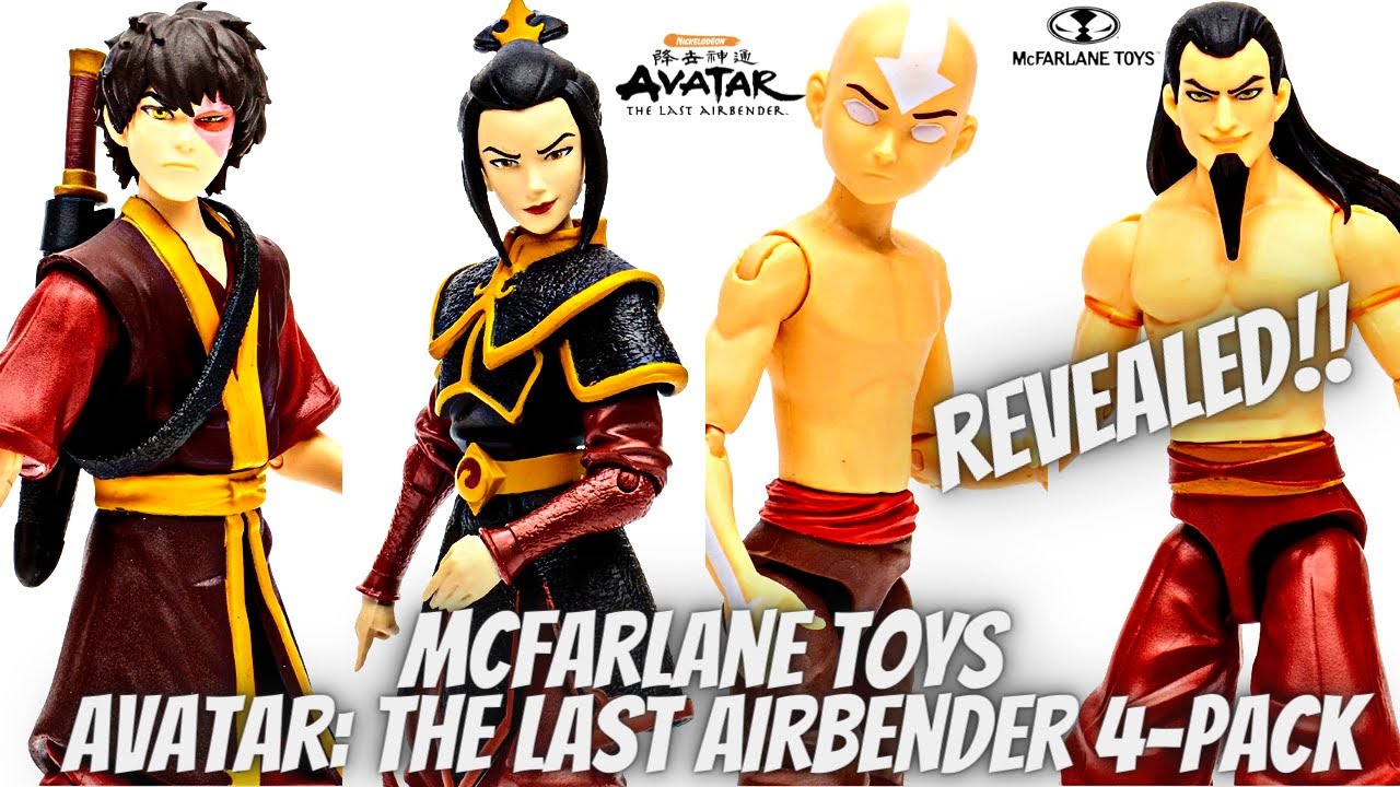 McFarlane Toys Avatar The Last Airbender 4-Pack Revealed!! - YouTube