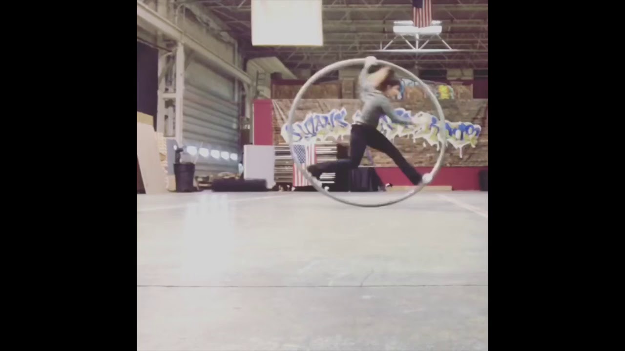 Cyr Wheel Training @ Modern Skate Park - YouTube