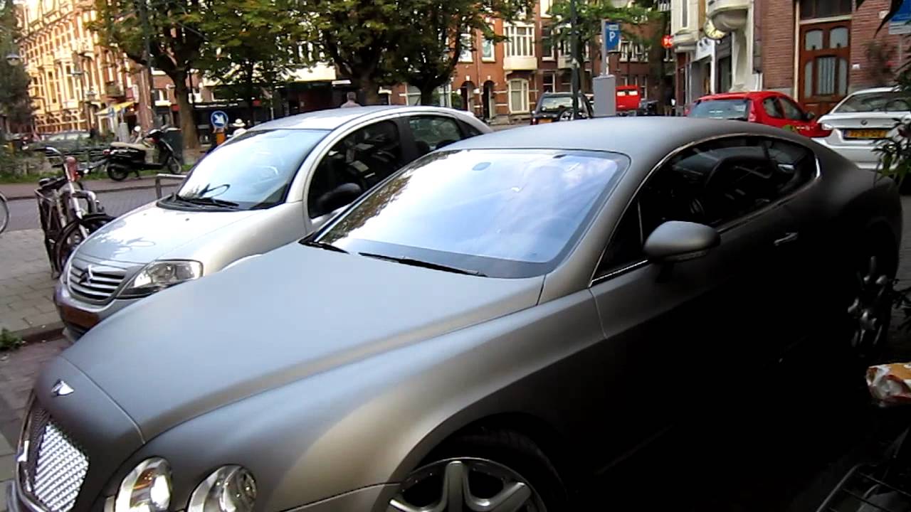 Matte grey Bentley Continental GT walkaround. - YouTube