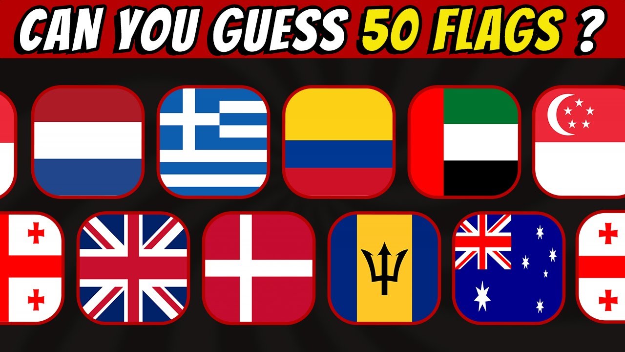 GUESS 50 FLAGS IN 3 SECONDS | 🚩50 FLAGS QUIZ - YouTube