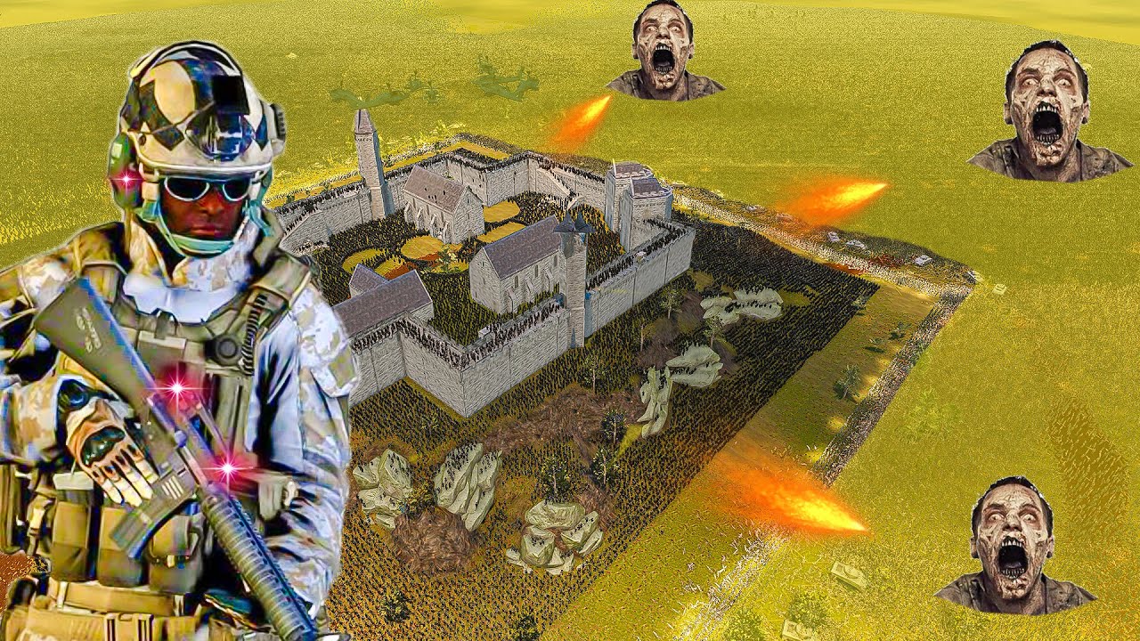 MODERN FORTRESS vs 2 MILLION ZOMBIE SIEGES | Ultimate Epic Battle ...