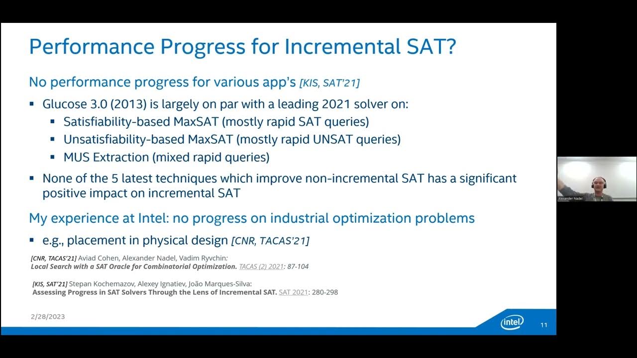 Alexander Nadel: Introducing Intel® SAT solver - YouTube