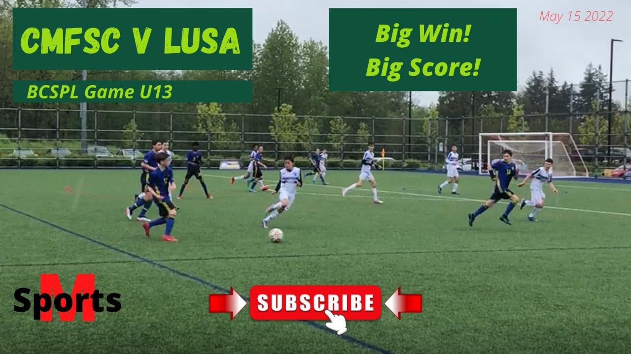CMFSC V LUSA Soccer Game - BCSPL U13 - YouTube