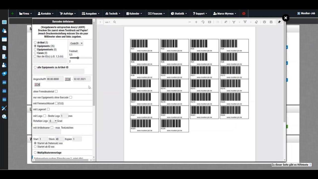 Barcodes mit dem Barcodedrucker drucken - YouTube