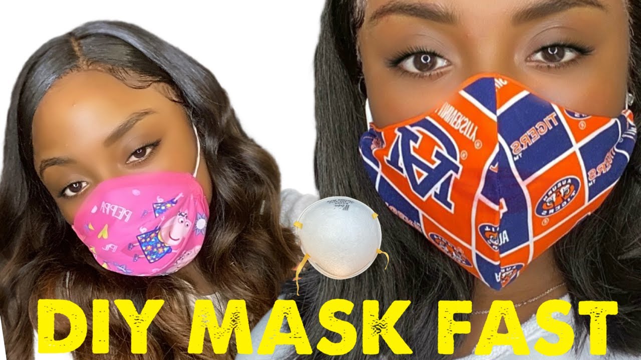 DIY FAST MASK FOR CHILDREN AND ADULTS washable, face mask face mask ...